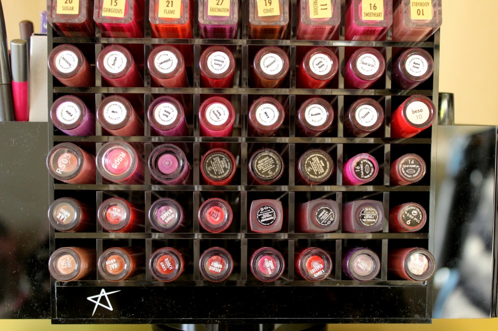 Rangements makeup pour rouge à lèvres et tours usaddicted